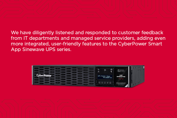 CyberPower Debuts Next Generation of Smart App Sinewave UPS Series ...